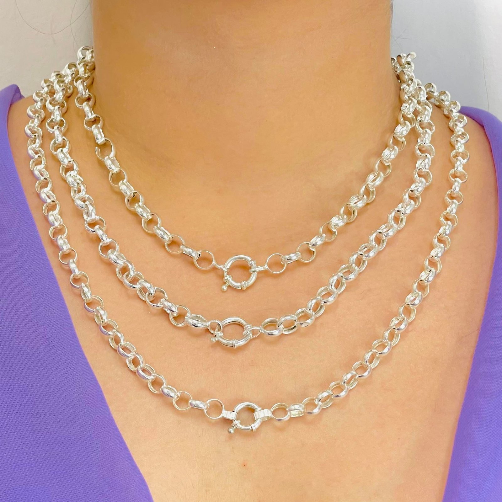 Cadena rolo N2 - 8mm Plata 925