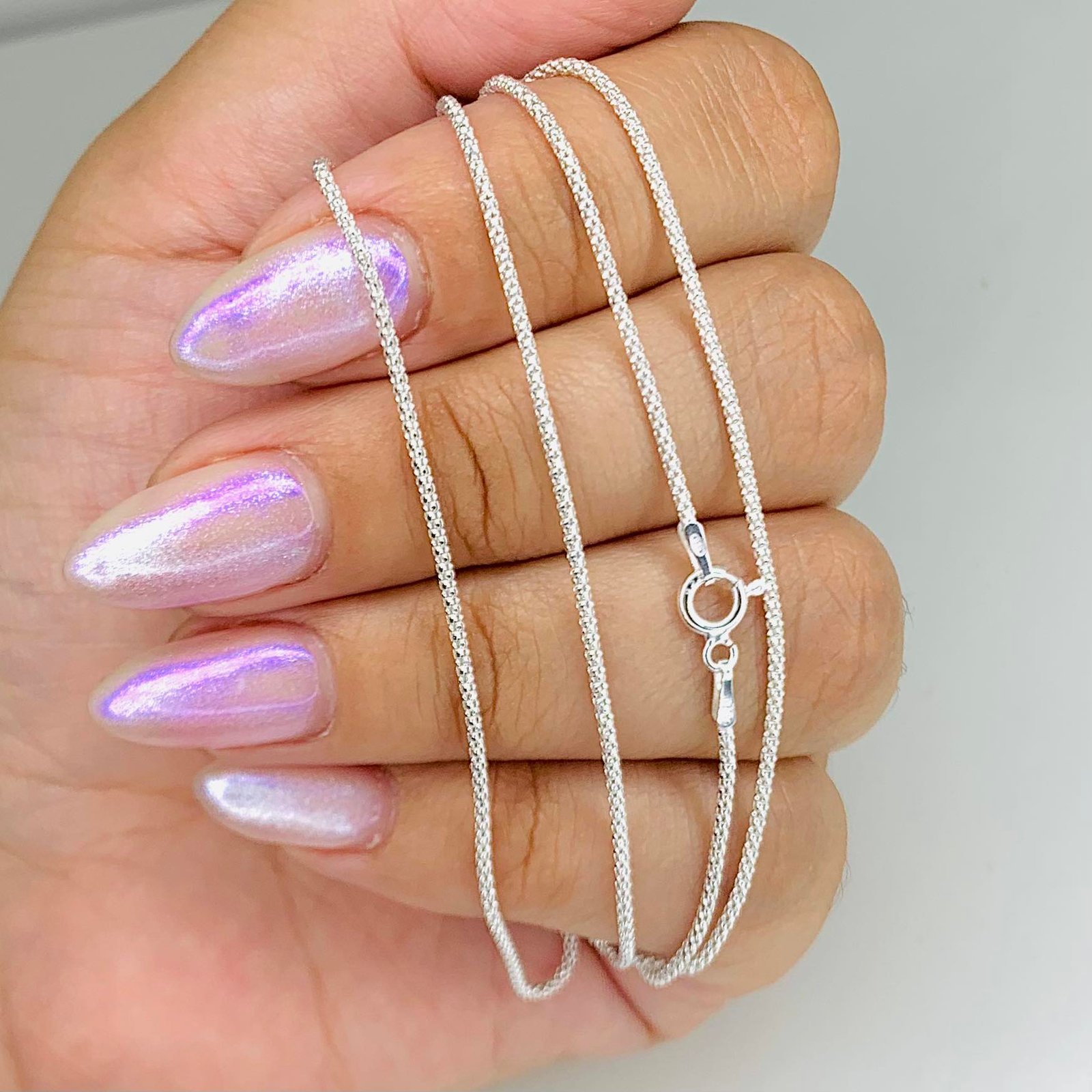 Cadena Serpiente de Plata 925