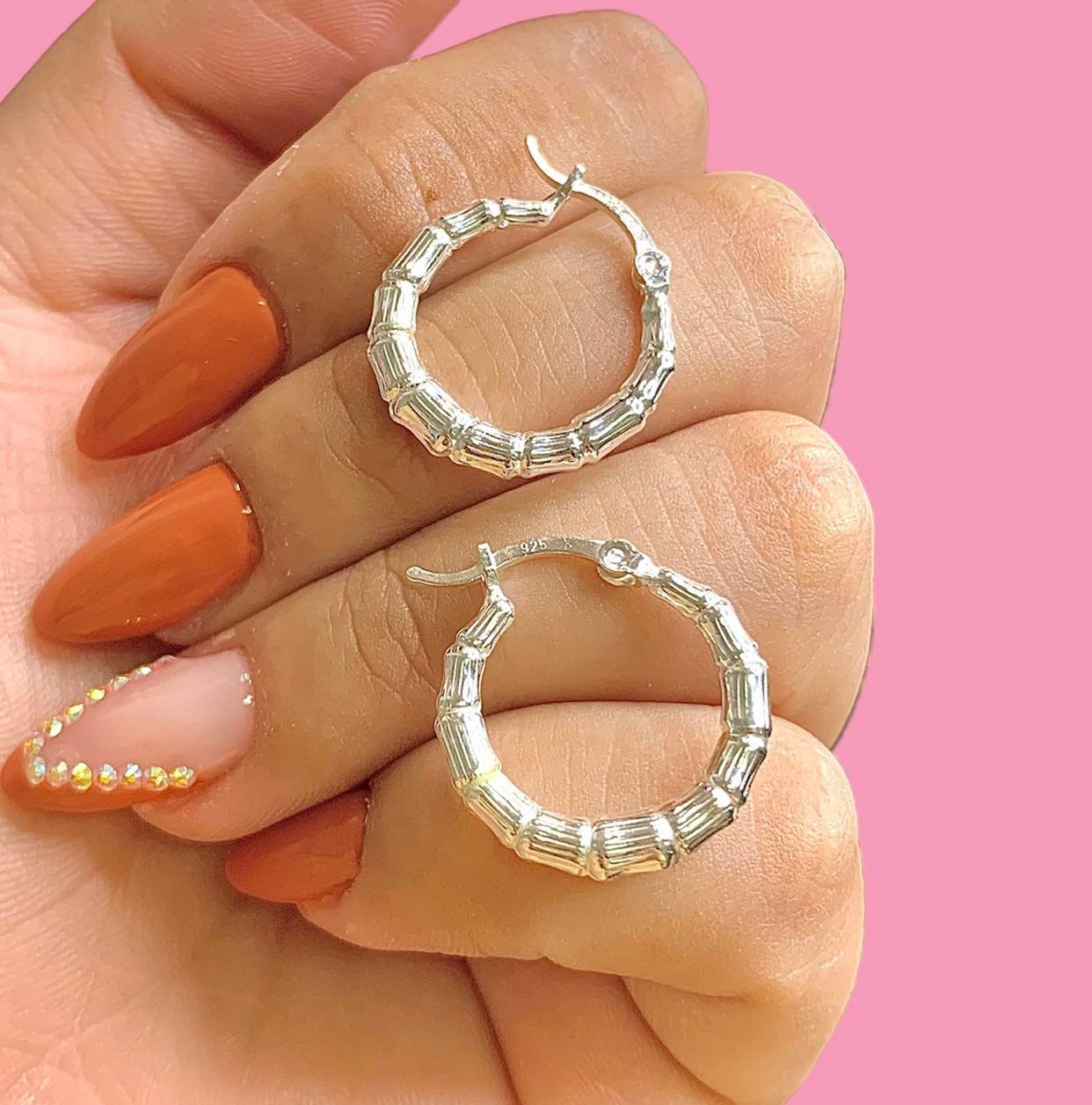 Aros Argolla Inflado Soledad de Plata 925