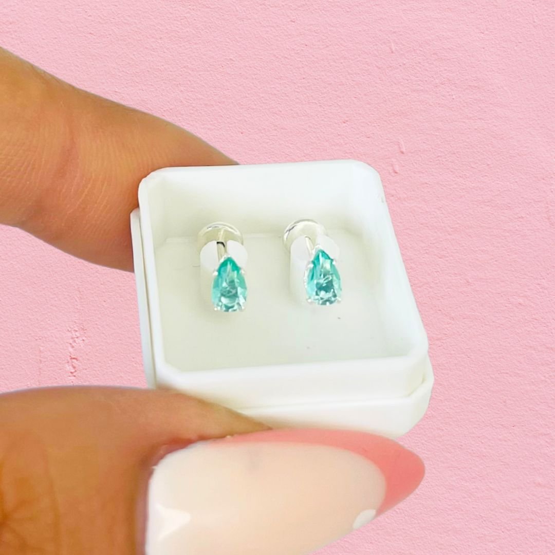 Abridor gota Turquesa de Plata 925