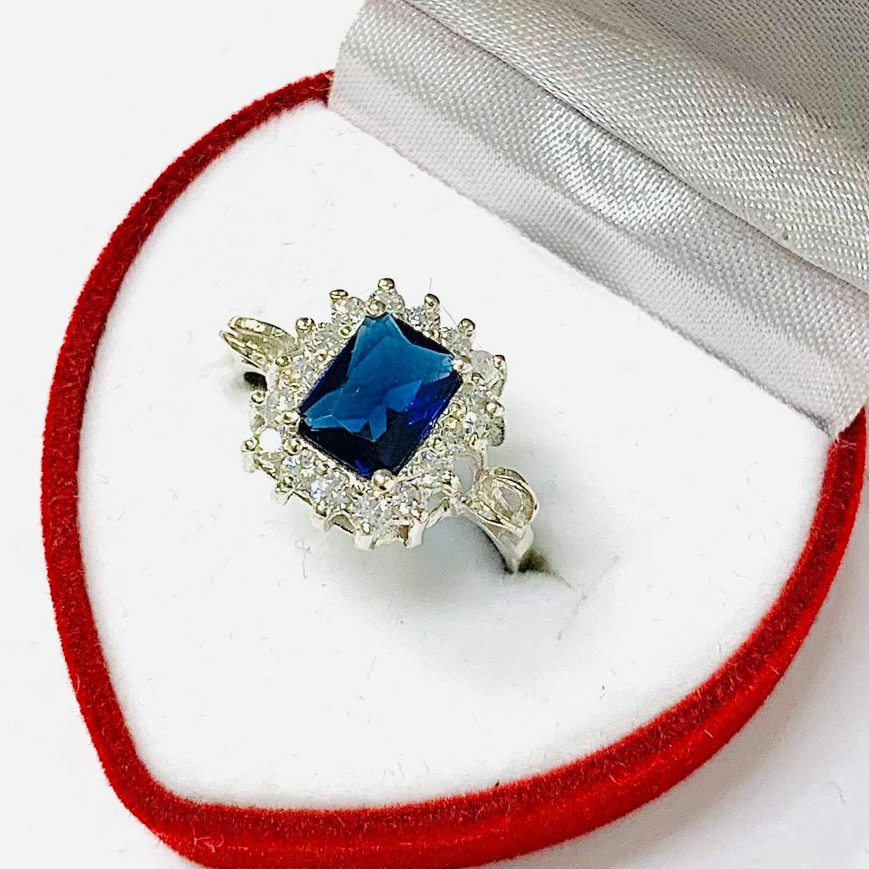 Anillo Sienna con Piedra zafiro Plata 925