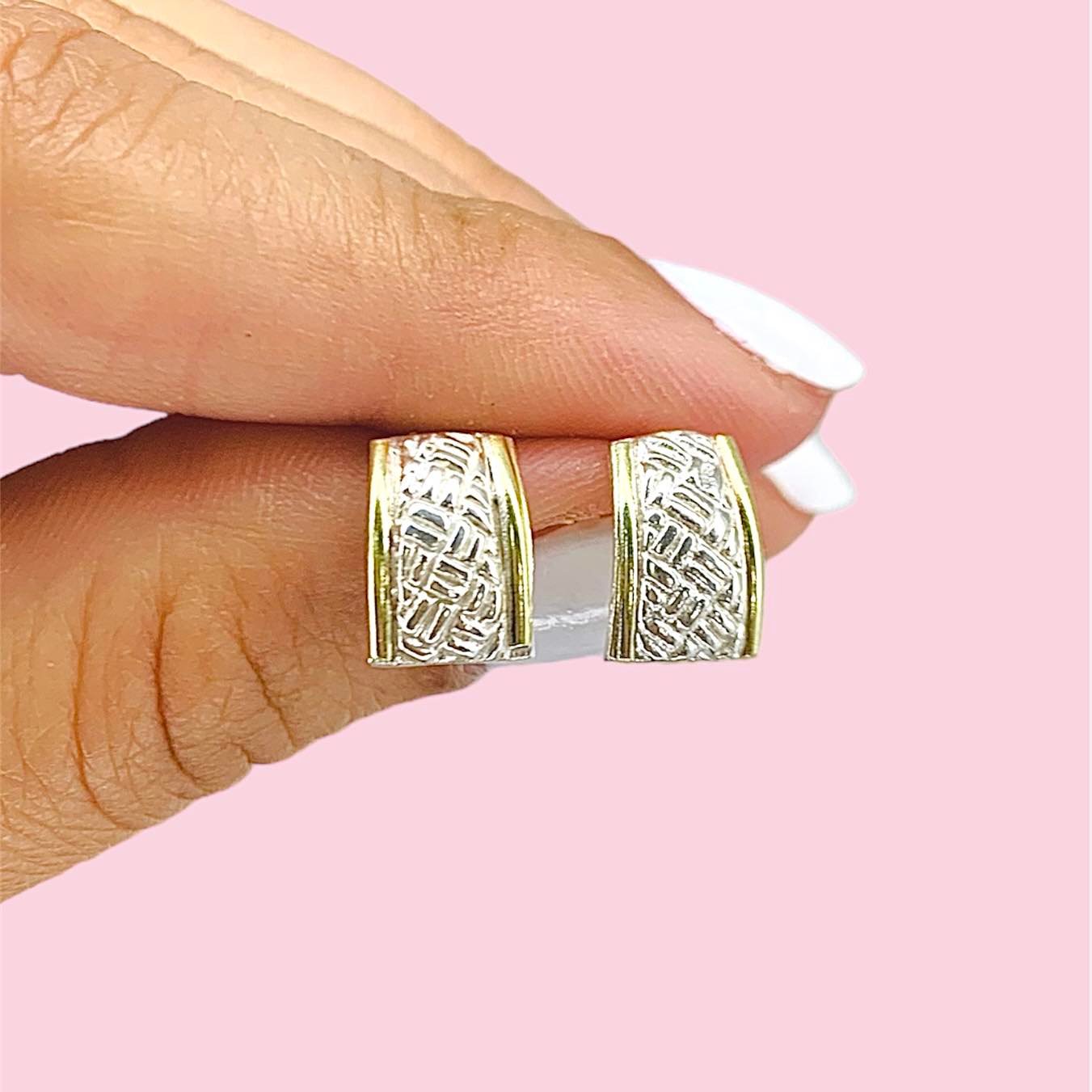 Aros Media caña Ava de Plata y Oro